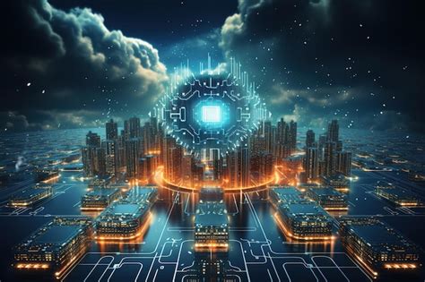 Premium Photo Cloud Computing Technology Concept Cyber Security