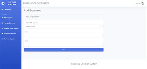 Daily Expense Checker In Python Django Python Django Projects