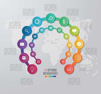 Vector Circle Infographic Template For Graphs Charts Diagrams
