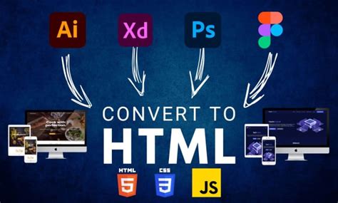 Convert Figma Psd And Xd Designs To Responsive Html Websites With