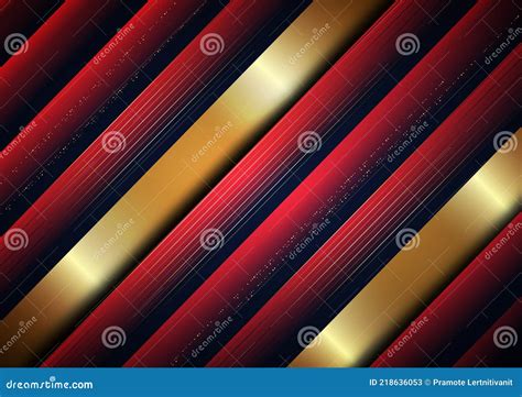 Abstract Background Red Geometric Overlapping Layer With Shadow With