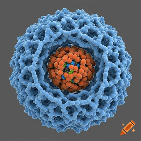 3d Rendering Of A Lipid Nanoparticle Structure On Craiyon