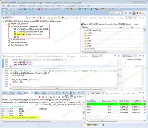 使用 Eclipse 和 Gdb 调试 Freertos Arm 线程 异常教程