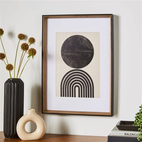 Fulton Natural And Black Photo Frame Dunelm