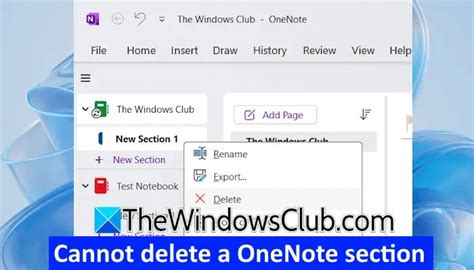 Cannot Delete A Section In Onenote Deleted Sections Keep Reappearing
