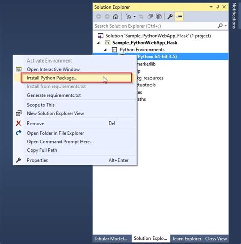 5 right click “env” the name of virtual environment and select