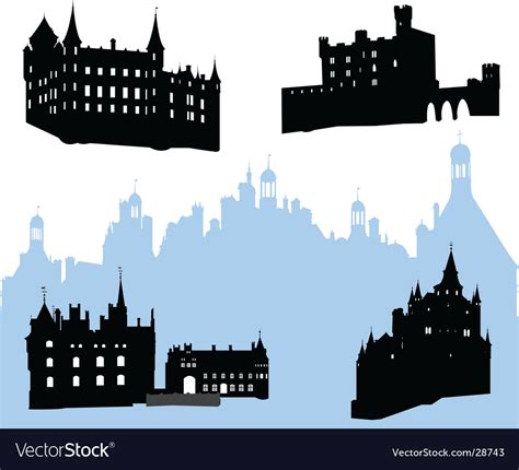 Castles Royalty Free Vector Image Vectorstock