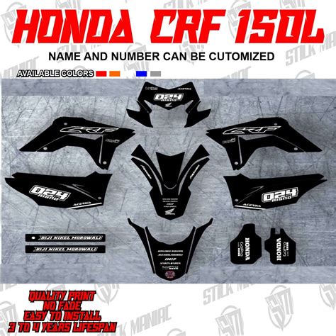 Honda Crf 150l Decals Sticker Laminated Lazada Ph