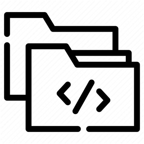 Folder Coding File Document Storage Codefolder Code Icon