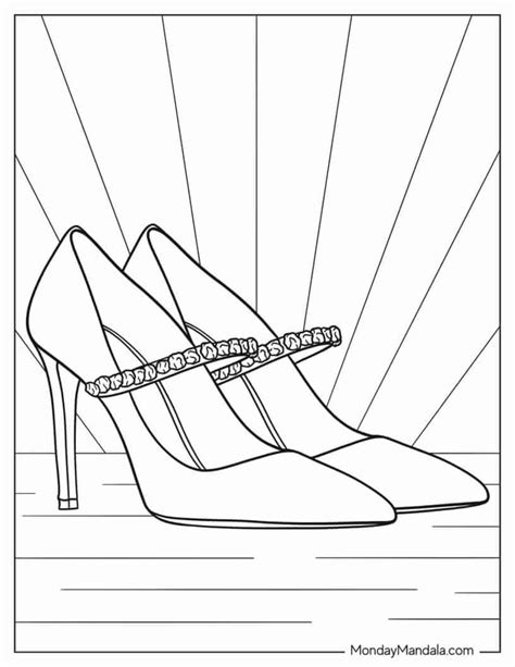 30 Shoe Coloring Pages Free Pdf Printables