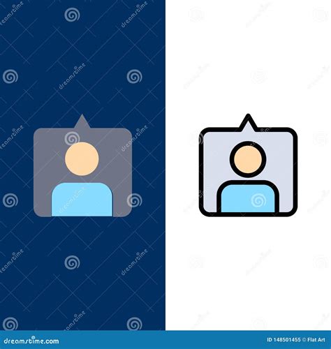 Contact Instagram Sets Icons Flat And Line Filled Icon Set Vector Blue Background Stock