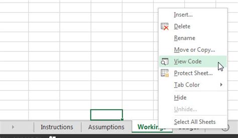Disabling Sheet Unhide In Excel A Accounting