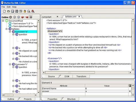 Selecting An XML Editor XML