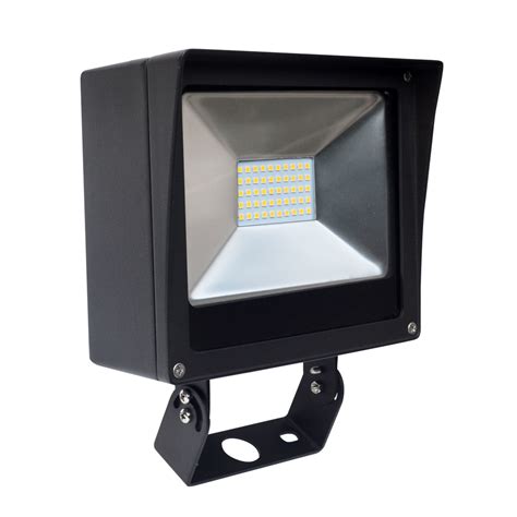 Flood Light 50w 5000lm 120v 347v Yoke Trunnion Mount Brite Techno