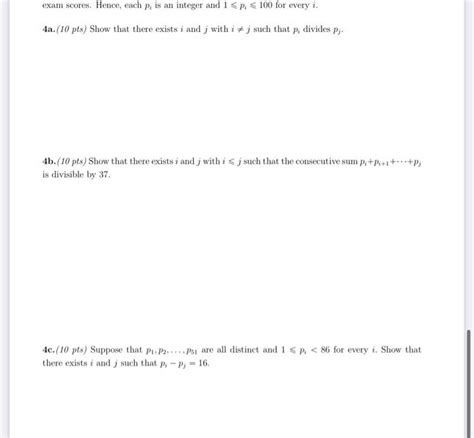 solved exam scores hence each p is an integer and 1