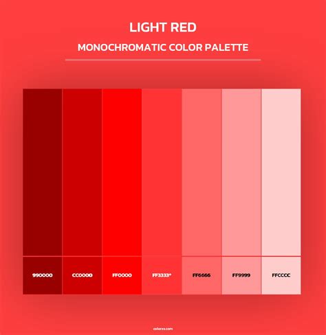 Red Color Palette Code