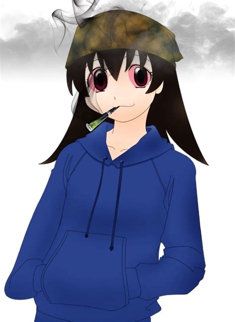 Image Tomo Takino From Azumanga Daioh Smoking Rweed
