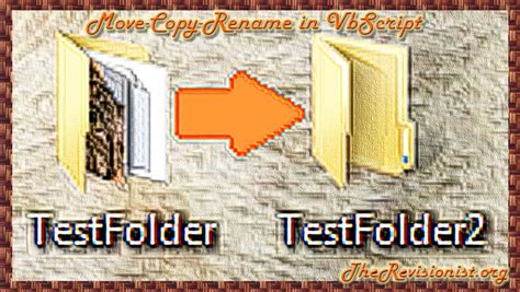 15 Vbscript Copy Move Rename Files And Folder The Revisionist