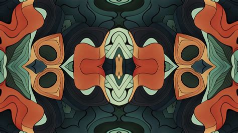 Unique Colorful Design Abstract Color Background With Symmetrical
