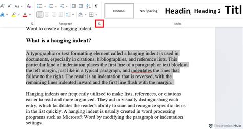 Hanging Indent In Word Easy Guide For Perfect Formatting