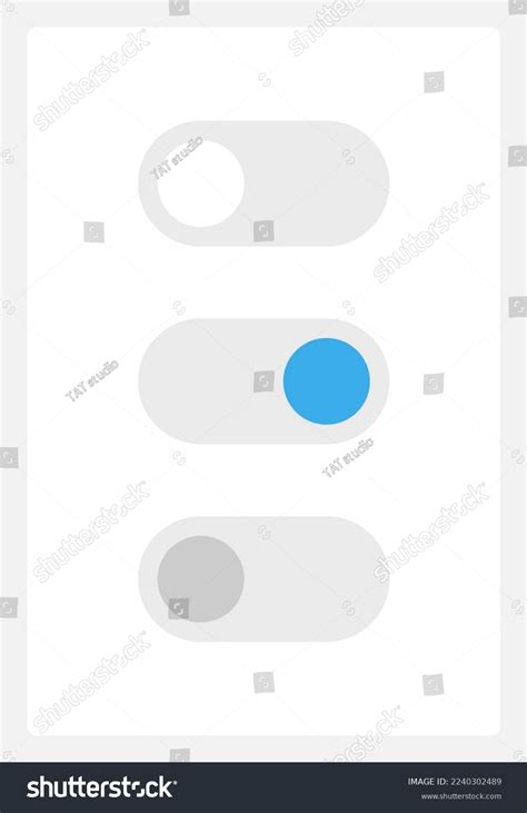 Toggle Switch Ui Elements Kit Change Stock Vector Royalty Free Shutterstock