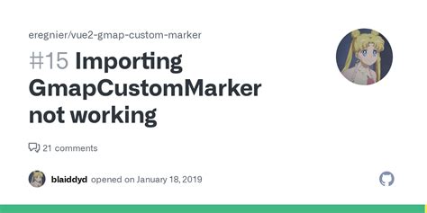 Importing GmapCustomMarker Not Working Issue Eregnier Vue Gmap Custom Marker GitHub