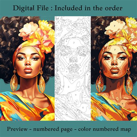 Color By Number For Adultpaint By Number Printablebeautiful Etsy