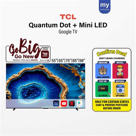 Tcl Inch Qd Mini Led Hz Vrr K Uhd Hdr Google Tv C C C C