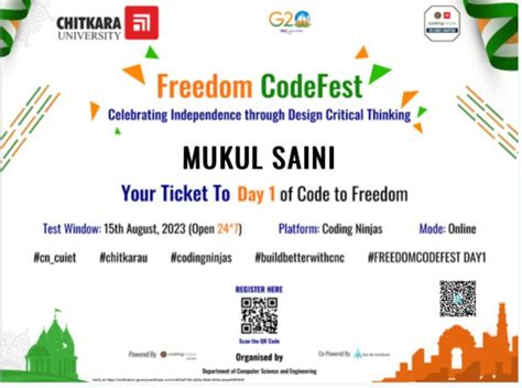 Givemycertificate Cncuiet Chitkarau Codingninjas