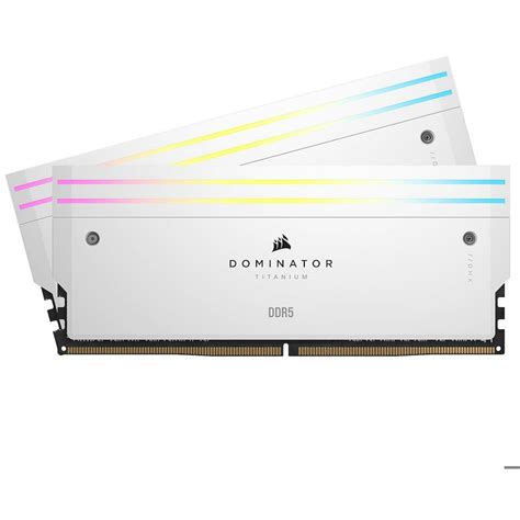 Corsair Dominator Titanium Rgb 32gb Kit 2x16gb Xmp Ddr5 6400 C32 White Ple Computers