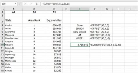 was ist die offset funktion in excel