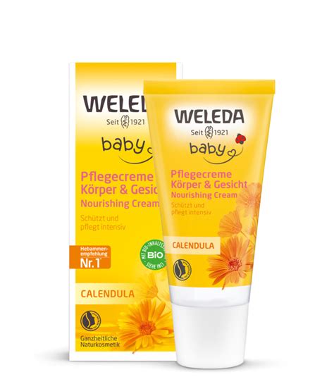 კალენდულას ტანის და სახის მკვებავი კრემი ველედა Calendula Pflegecreme ბავშვის მოვლა Vidal Ge