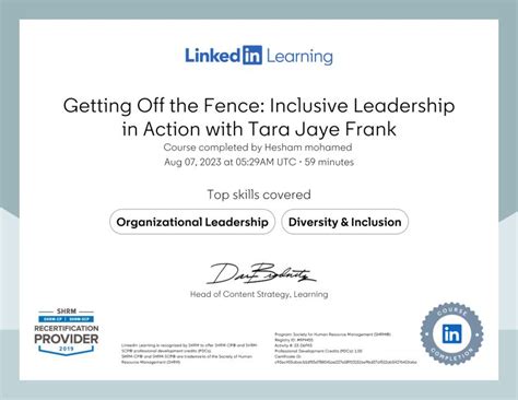 hesham mohamed on linkedin certificate of completion