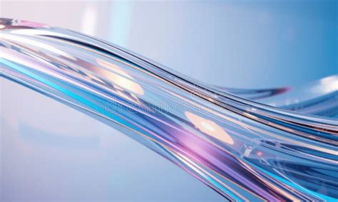 Colorful Glass Waves With Smooth Curves And Vibrant Reflections Create Mesmerizing Visual Effect