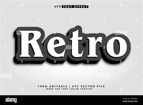 Editable 3d Text Effect Stock Vector Image And Art Alamy