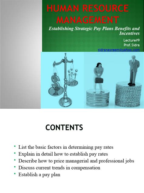Prof Sidra Hrm 9th Lecture Pdf Employment Salary