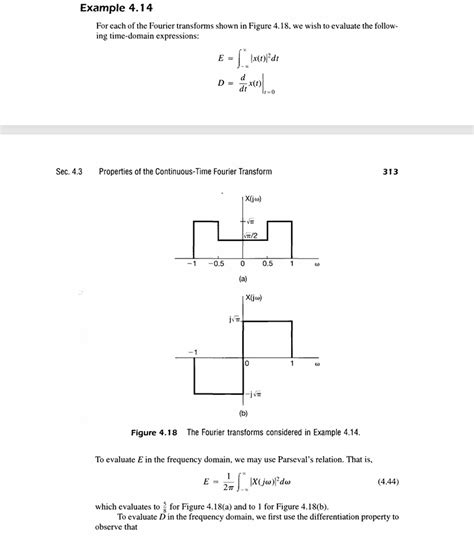 signal parseval s relation fourier transform question electrical