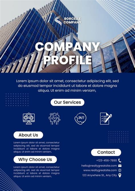 Free And Customizable Company Templates