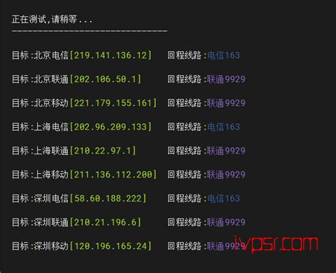三网回程路由和速度测试脚本 Vps部落 Vps测评、优惠码与实用教程