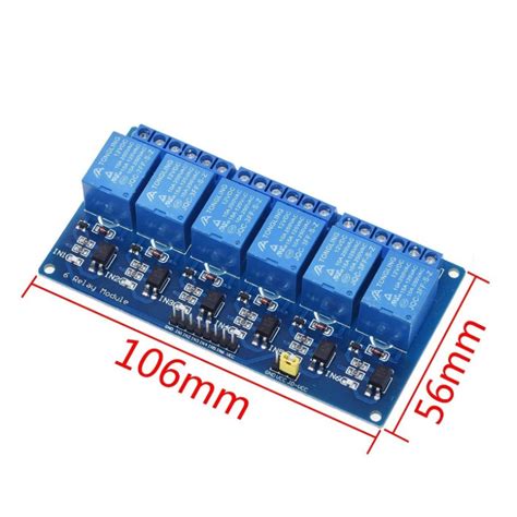 6 Channel Relay Module Shield For Arduino ARM PIC AVR DSP Electronic 5V 4 Channel Relay Module