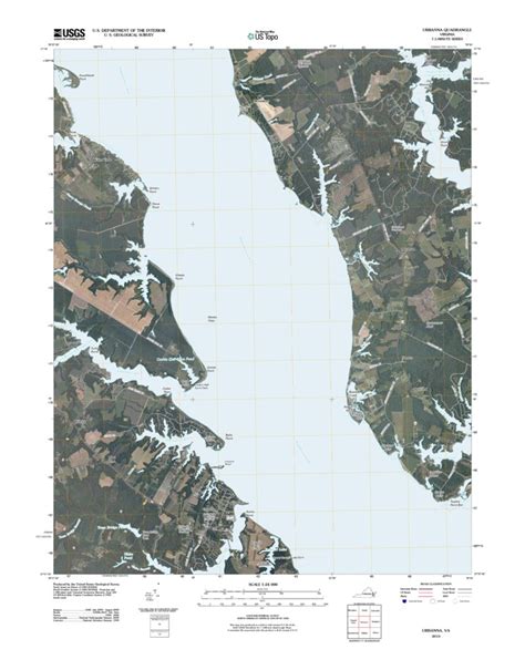Urbanna Va 2010 24000 Scale Map By United States Geological Survey