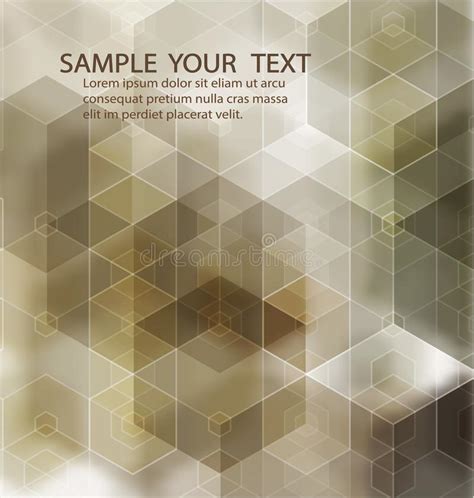 Vector Abstract Geometric Background Template Brochure Design Stock