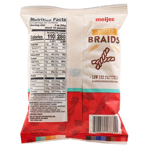Meijer Single Serve Butter Braid Pretzels 2 5 Oz Shipt