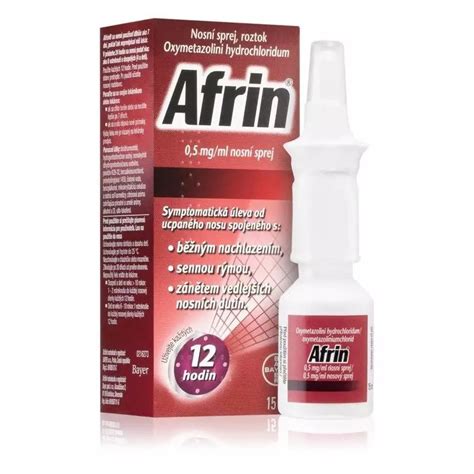 AFRIN 5% sprej 1×15ml, sprej na upchatý nos