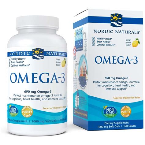 Nordic Naturals Omega 3 690mg Epa Dha Support Brain And Heart Health