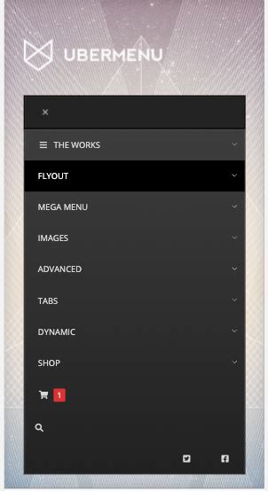 Mobile Submenu Type Ubermenu 3 Knowledgebase