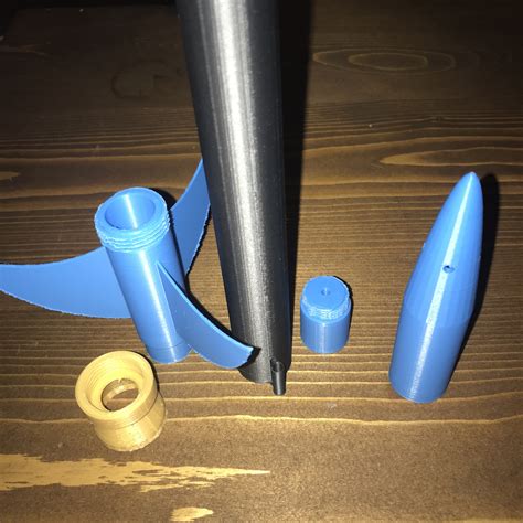 🚀 Model Rocket Assembly 18mm Estes Engine・ Stl File For ・cults