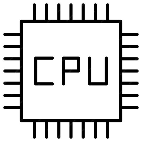 Premium Vector Cpu Vector Illustration