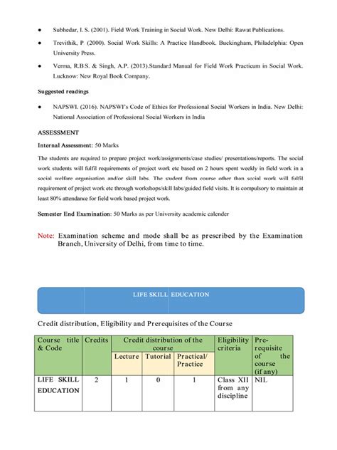 life skill education sec syllabus pdf