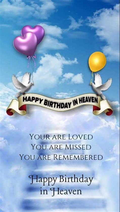 Happy Birthday In Heaven You Are Loved Happy Birthday Wishes In